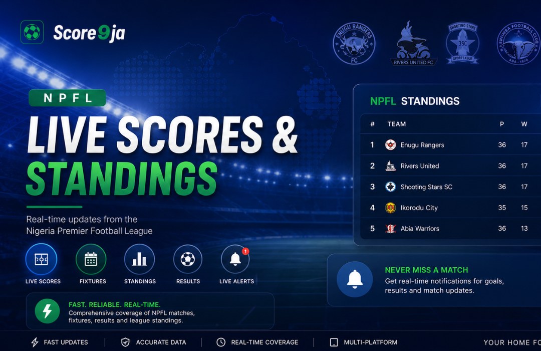 NPFL Table, Live Scores & NPFL Results Today